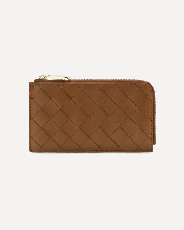 Bottega Veneta Intrecciato Zip Card Holder