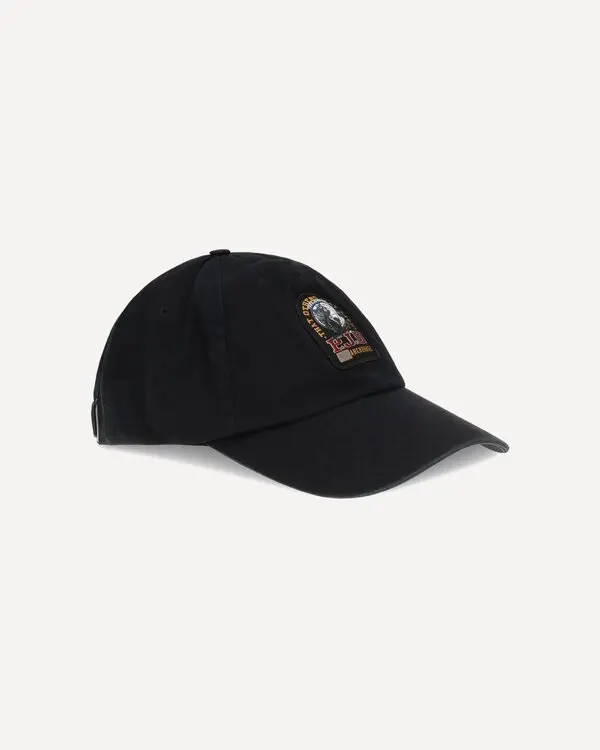 PARAJUMPERS Baseball Cap Leod With Logo - Black