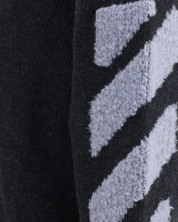 Off-White Diag Fuzzy Crewneck Sweater Ale