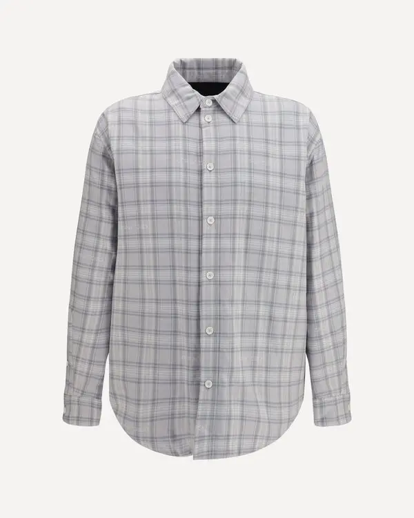 Off-White Padded Checked Shirt Jacket