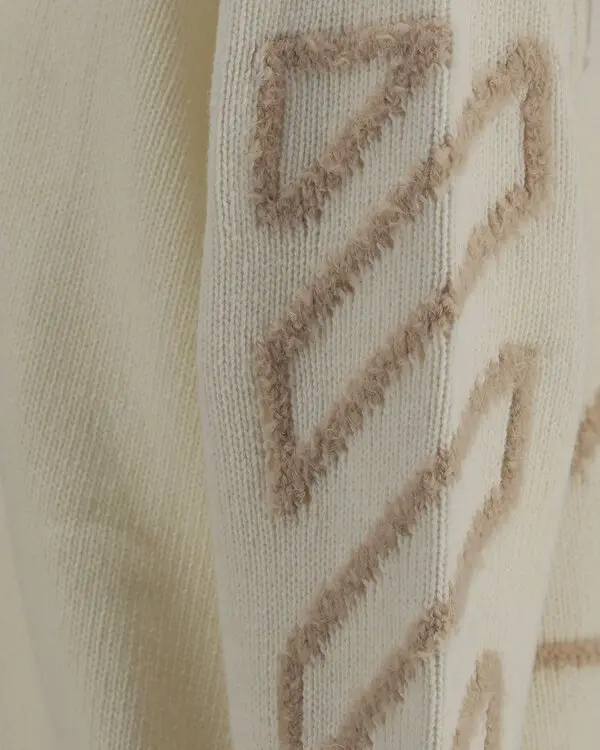 Off-White Arrow Fuzzy Crewneck Sweater