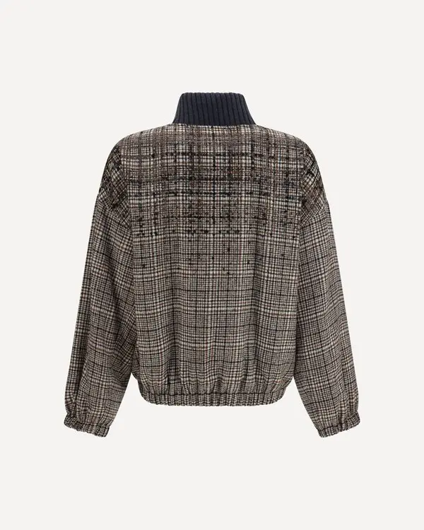 Brunello Cucinelli Padded Jacket With Sequin Details - Beige