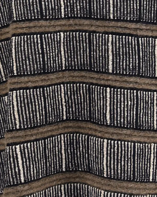 Giorgio Armani Oversized Ribbed Sweater In Silk And Virgin Wool Blend