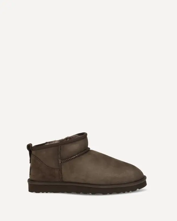 UGG Classic Ultra Mini Suede Boots - Brown
