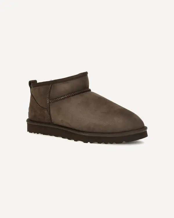 UGG Classic Ultra Mini Suede Boots - Brown