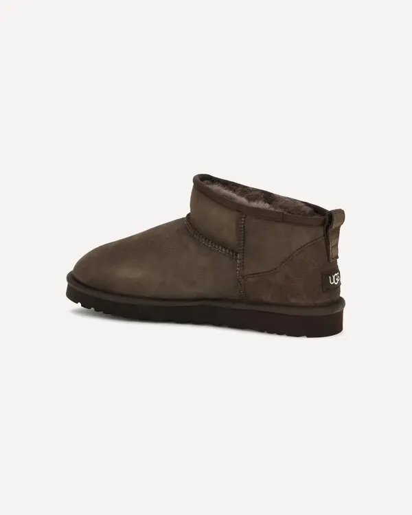 UGG Classic Ultra Mini Suede Boots - Brown