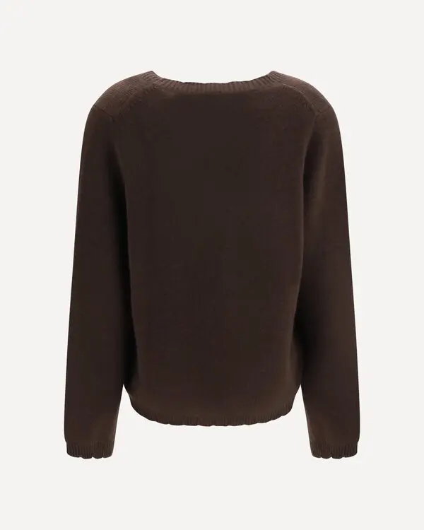 ALLUDE V Neck Sweater Feale
