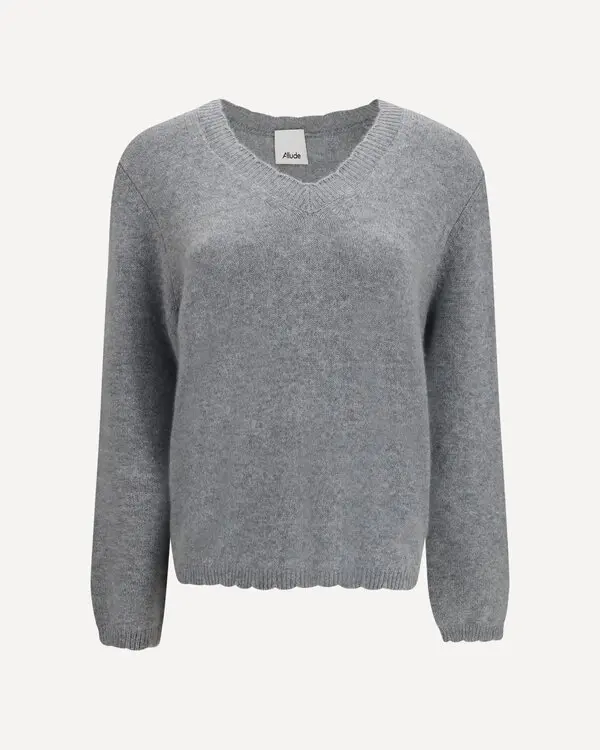 ALLUDE V Neck Weater