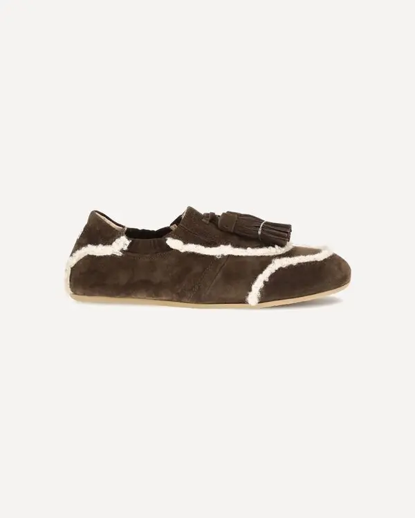 Fratelli Rossetti Suede Slip-on Loafers With Tassel