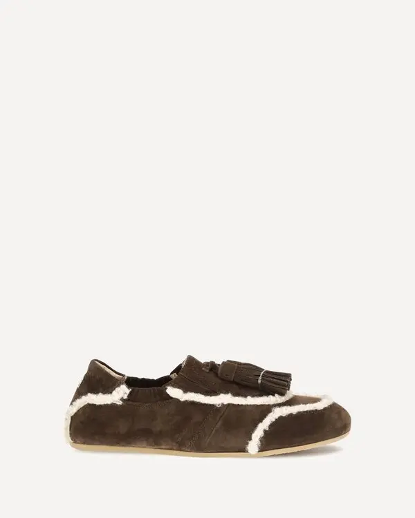 Fratelli Rossetti Suede Slip-on Loafers With Tassel Detail - Brown