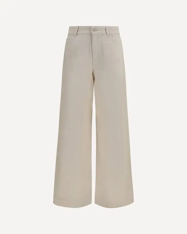 Max Mara Canneti Cotton Bull Pants - Beige