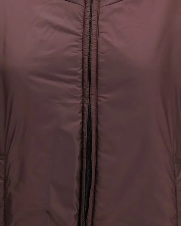 Max Mara Hooded Padded Vest In Water Repellent Canvas