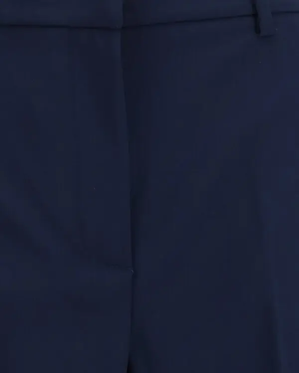 Max Mara Stretch Wool Palazzo Pants - Blue