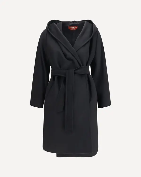 Max Mara Wool Drap Robe Coat