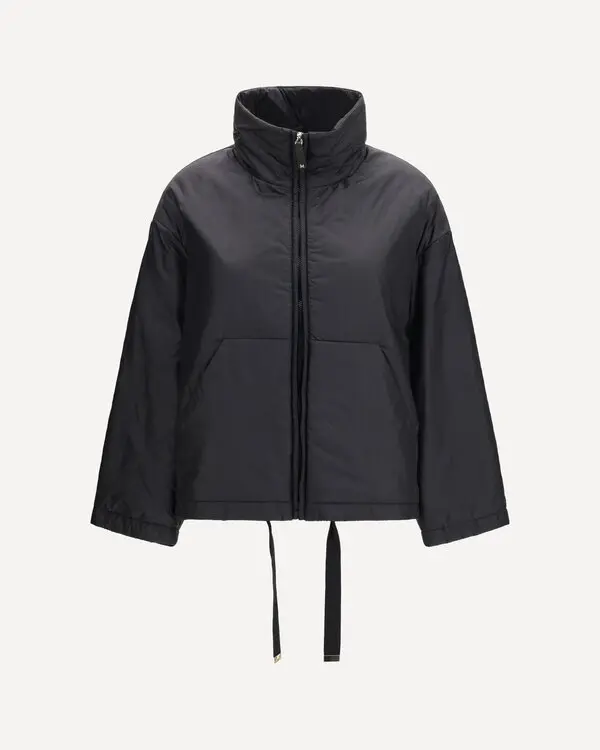 Max Mara Short Padded Jacket In Water Repellent Canvas