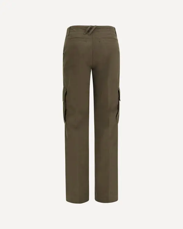 Burberry Gabardine Cargo Pants - Green