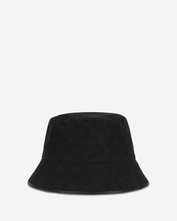Gucci Gg Cotton Canvas Bucket Hat - Black