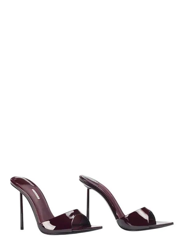 LE SILLA Bella Patent Leather Stiletto Sandals - Red