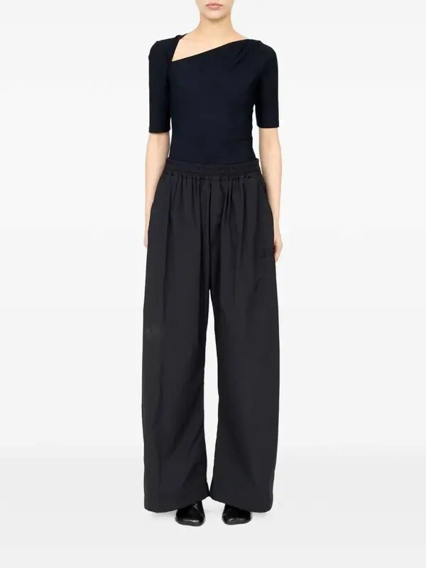 MAISON MARGIELA Drawstring Trousers With Embroidered Logo