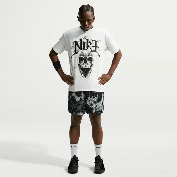 Nike Dri-fit 5" Mesh Basketball Shorts - Grey