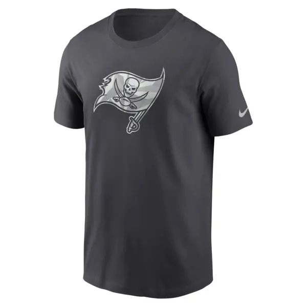 Nike Tampa Bay Buccaneers Fractal Logo Nfl T-shirt - Grey