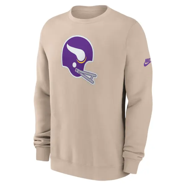 Nike Minnesota Vikings Rewind Club Nfl Pullover Crew