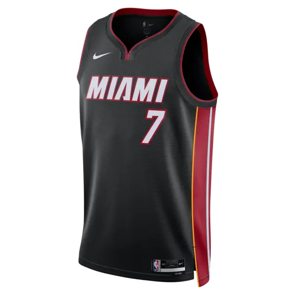 Nike Giannis Antetokounmpo Miami Heat Icon Edition Brand Dri-fit Nba Swingman Jersey - Black