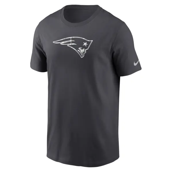 Nike New England Patriots Fractal Logo Nfl T-shirt - Grey