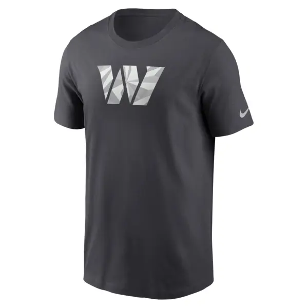 Nike Washington Commanders Fractal Logo Nfl T-shirt - Grey
