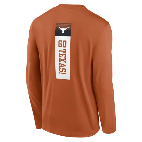 Nike Texas Longhorns Dri-fit College Long-sleeve T-shirt - Orange