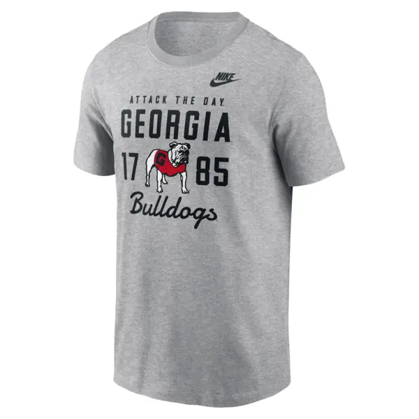 Nike Georgia Legacy Stacked Est College T-shirt - Grey
