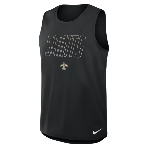 Nike New Orleans Saints Dri-fit Nfl Tank Top - Black
