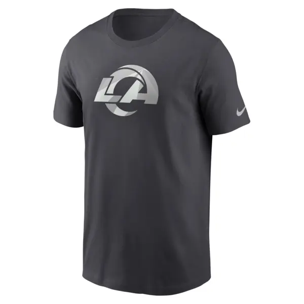Nike Los Angeles Rams Fractal Logo Nfl T-shirt - Grey
