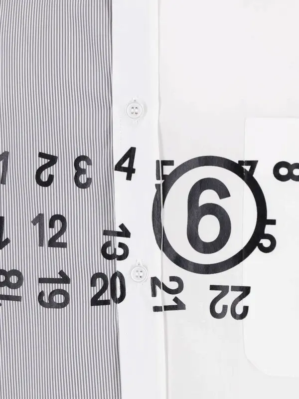 MAISON MARGIELA Asymmetrical Shirt "numeric