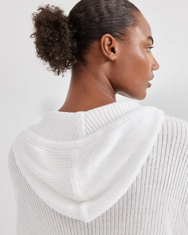 HAVEN WELL WITHIN Linen Cotton Ribbed Hoodie