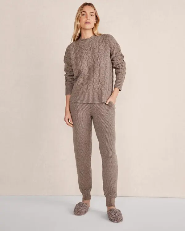 HAVEN WELL WITHIN Organic Cotton Blend Ribbed Joggers