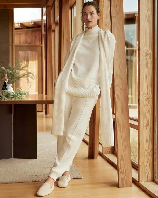 HAVEN WELL WITHIN Organic Cotton Pintuck Joggers
