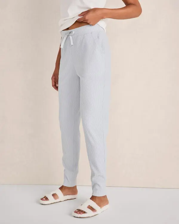 HAVEN WELL WITHIN Ottoman Rib Joggers - Heron