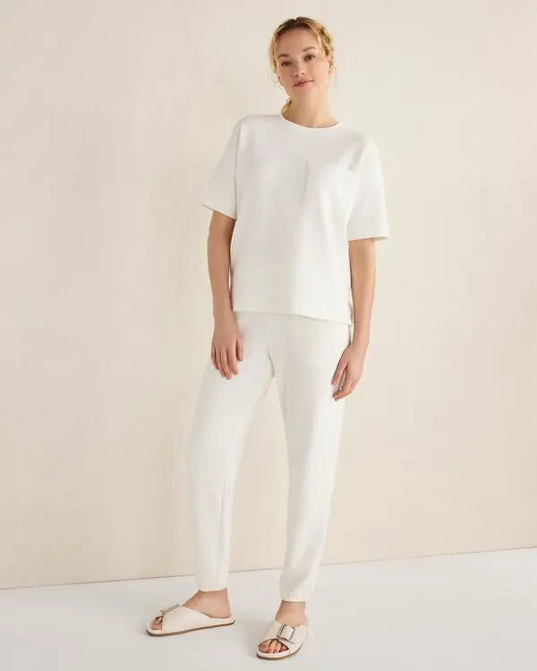 HAVEN WELL WITHIN Cotton Blend Textured Joggers