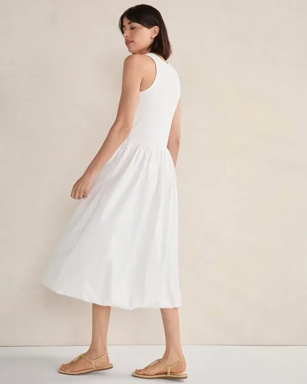 HAVEN WELL WITHIN Organic Cotton Drop Waist Bubble Dress