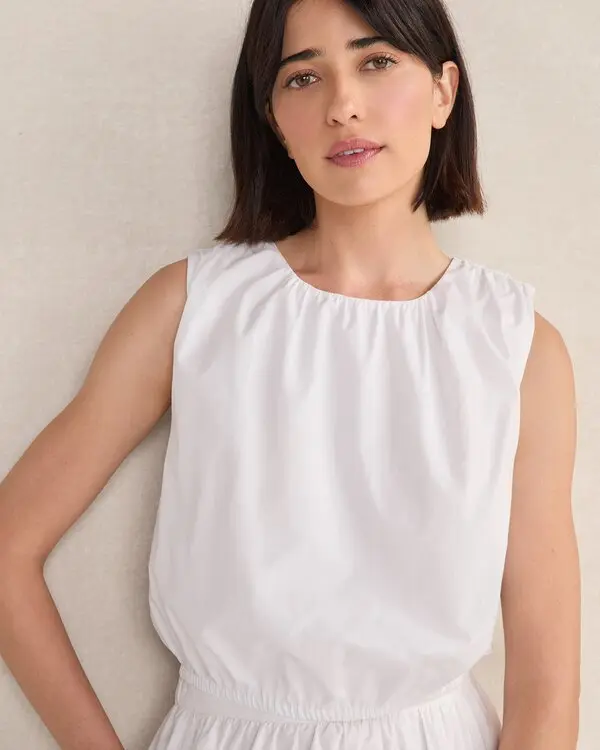 HAVEN WELL WITHIN Organic Cotton Poplin Bubble Top