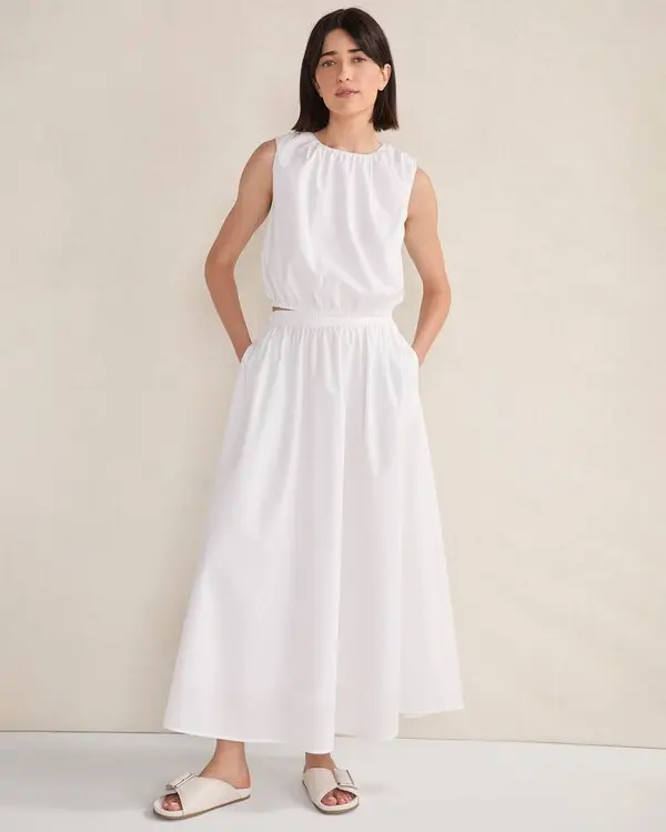 HAVEN WELL WITHIN Organic Cotton Poplin Bubble Top