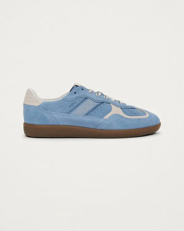 ALOHAS Rife Cream Leather Sneakers - Cornflower Blue