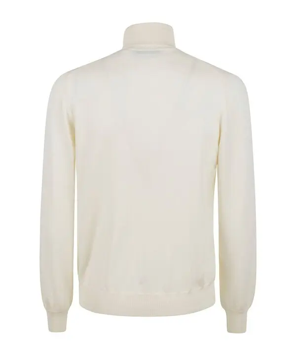 GRAN SASSO Long Sleeve Roll-neck Jumper - White