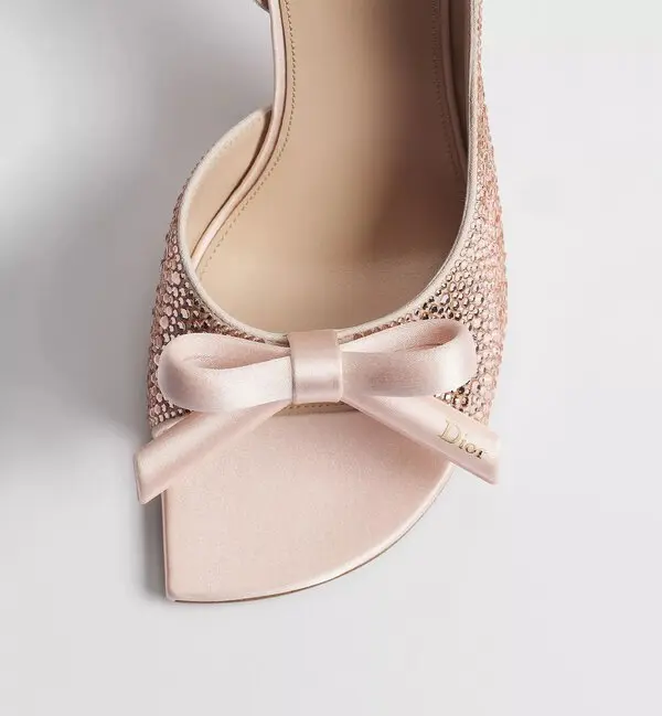 Dior Bow Heeled Slingback Sandal