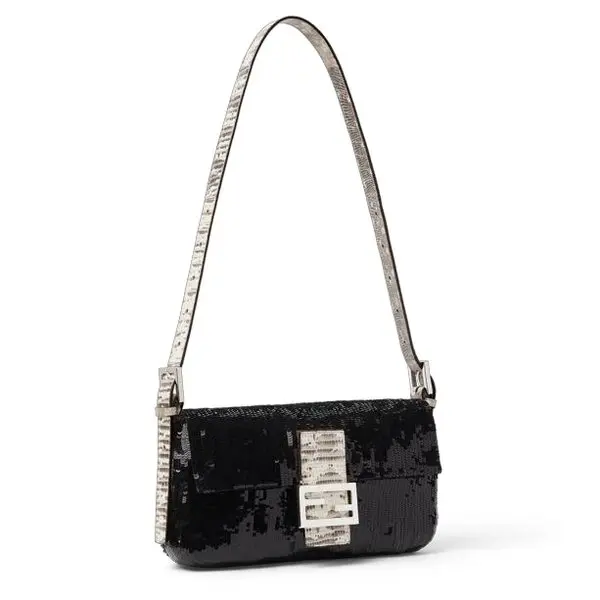 Fendi Sequin Baguette Shoulder Bag
