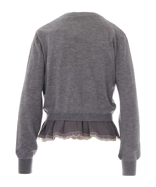Liu Jo Ruffled Buttoned Cardigan