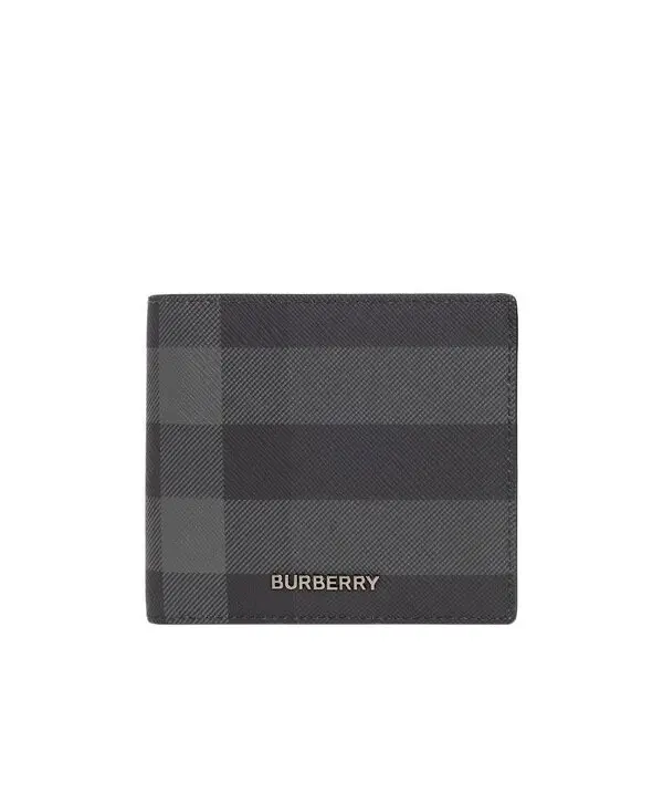 Burberry Check Pattern Bi-fold Wallet