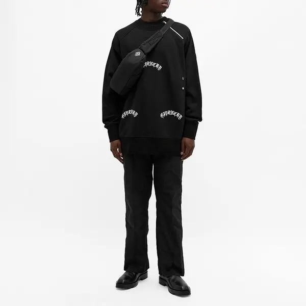 Givenchy Metallic Detailed Oversized Sweatshirt - Black