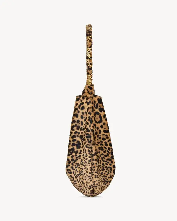 Saint Laurent Amalia Medium Leopard Print Pony Hair Bag